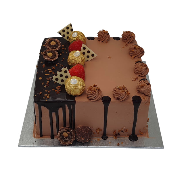 Ferrero Rocher Square Cake Delivery in in Croydon, Fulham, Coulsdon ...