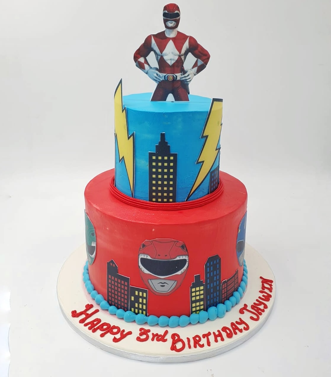 Power Rangers 2 tier Cake – Cakeforestlondon