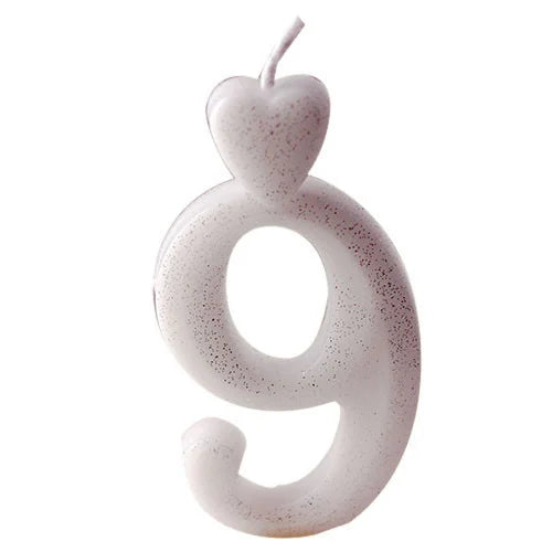 Number Candle 9 With Heart – Cakeforestlondon