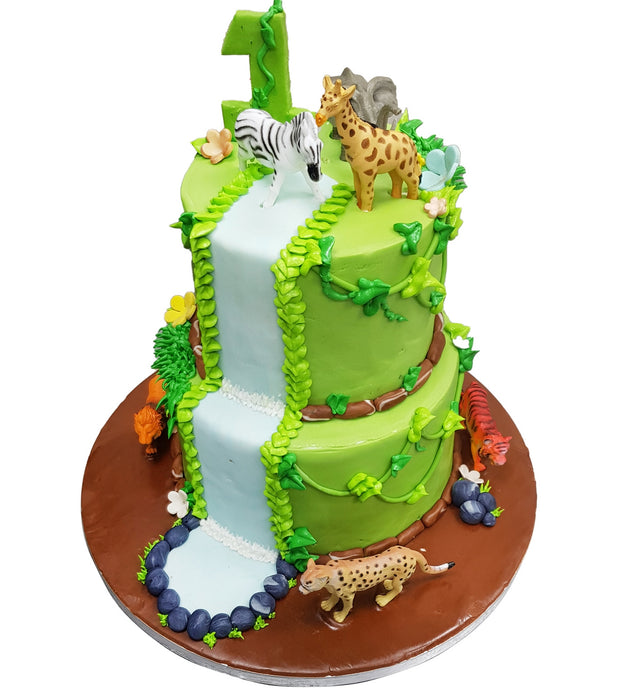 2 Tier Forest Theme Cake – Cakeforestlondon