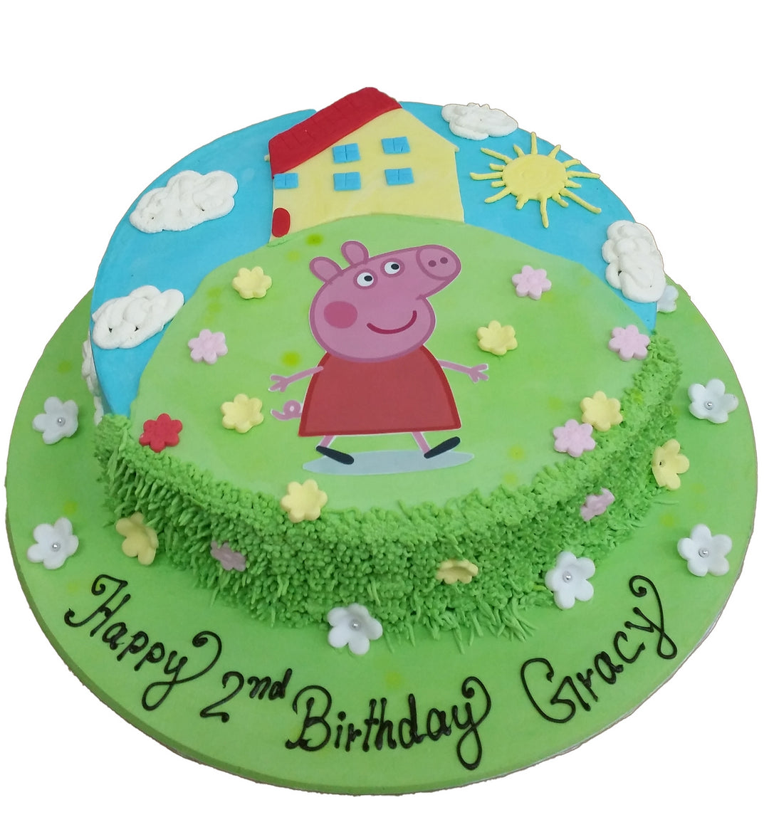 Round Peppa Pig Cake – Cakeforestlondon